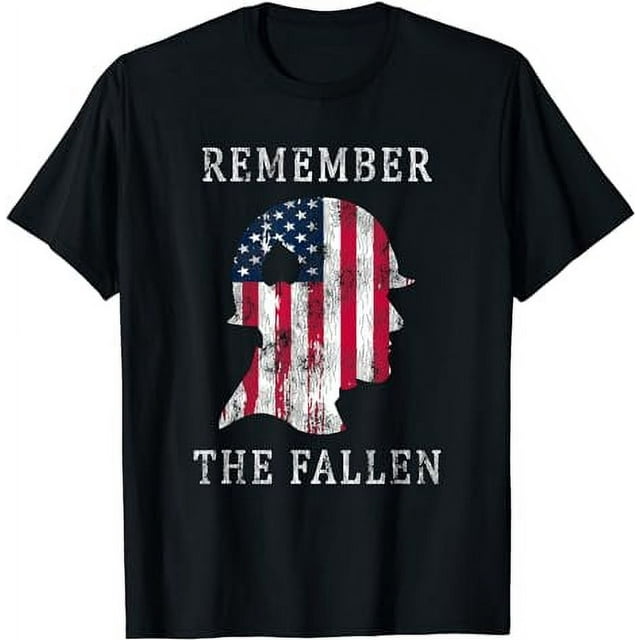 Memorial Day Remember the Fallen Soldier Vintage Veteran T-Shirt - Walmart.com