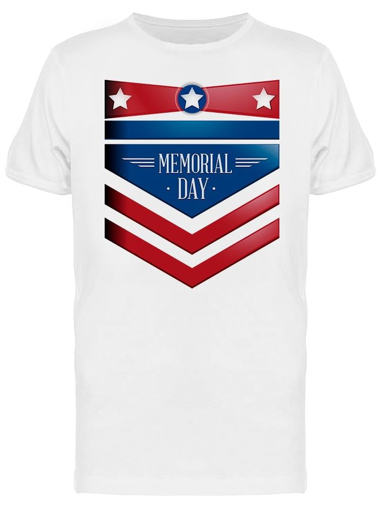 Memorial Day. Shield T-Shirt Men -Image by Shutterstock, Male Large - Walmart.com