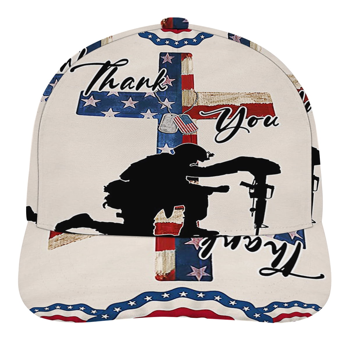 Memorial Day Thank You Veterans baseball cap hat - Walmart.com