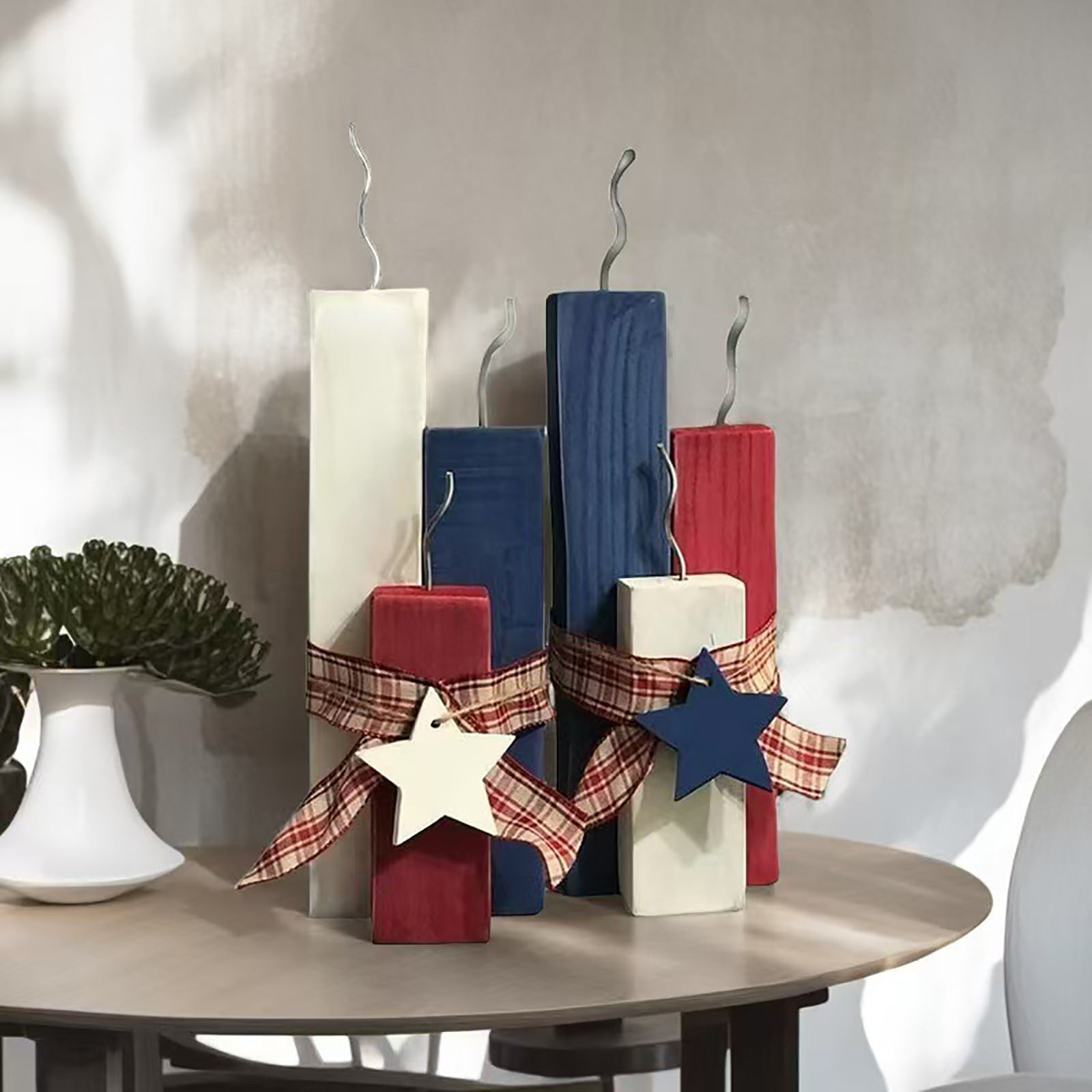 Memorial Day Tiered Tray Decor Patriotic Firework Tiered Tray Sign 4th ...