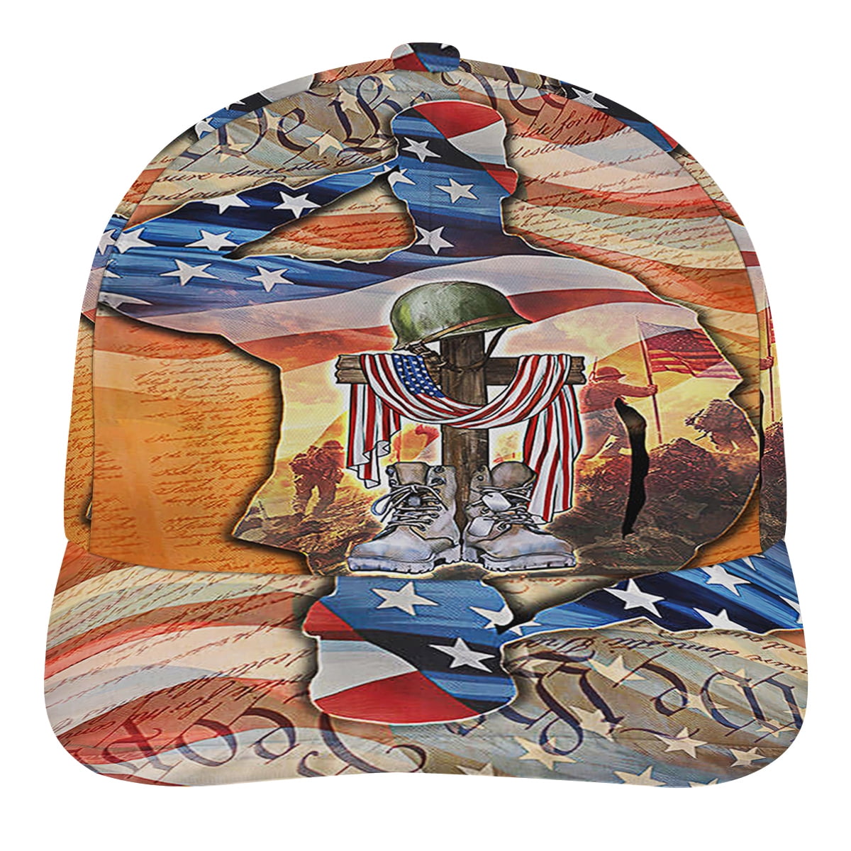 Memorial Day US Veteran Memorial American flag We The People Saluting ...