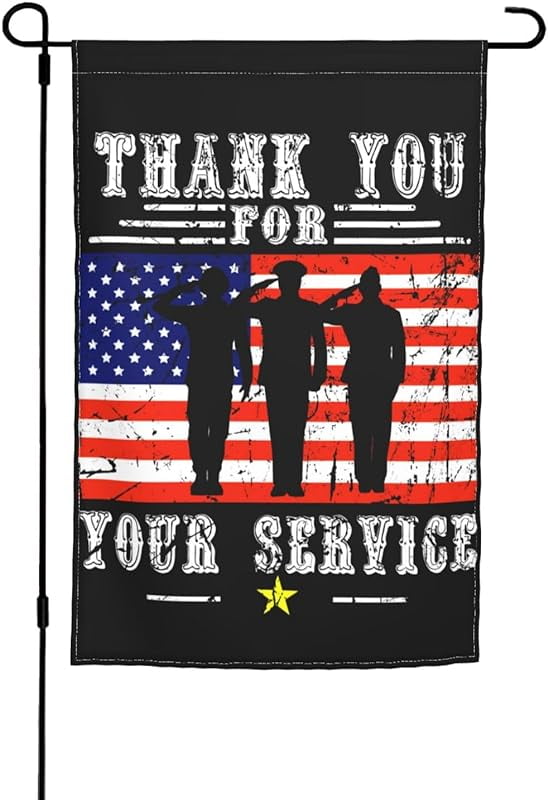 Memorial Day Veteran Garden Flag Double Side Patriotic Flag Holiday ...