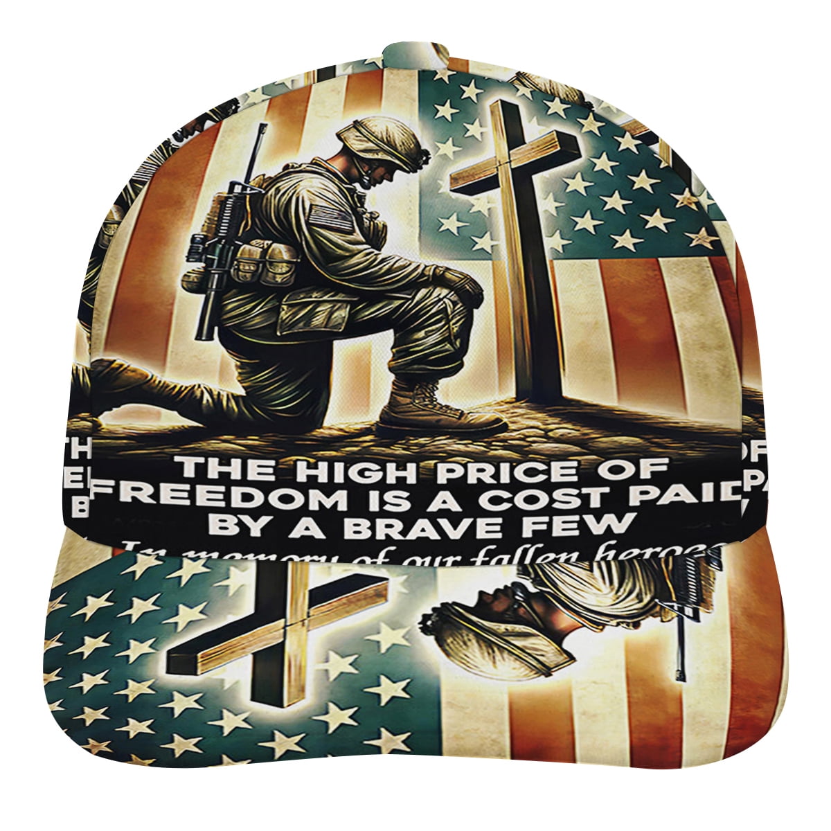 Memorial Day Veteran Kneeling The Cross The High Price Of Freedom In ...