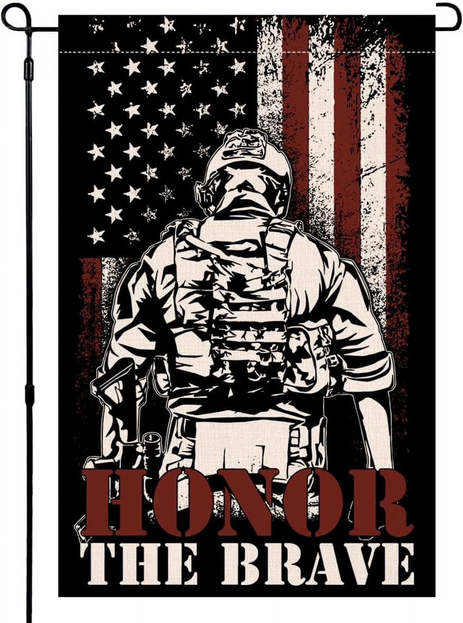 Memorial Day Veterans Garden Flag Vertical Double Sided 4th of July ...