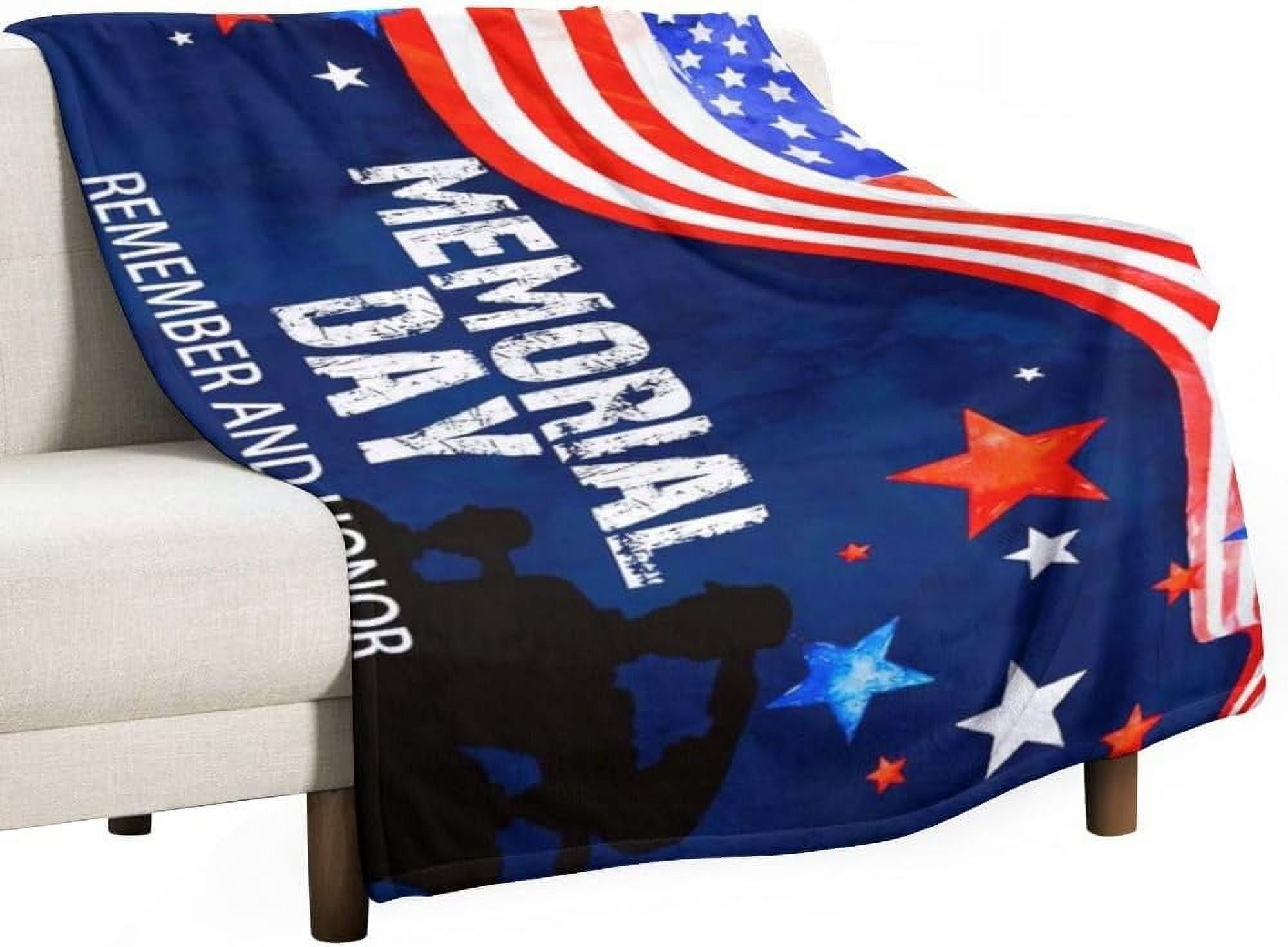 Memorial Day \u200bRemember and Honor New Flannel Plush Throw Sofa ...