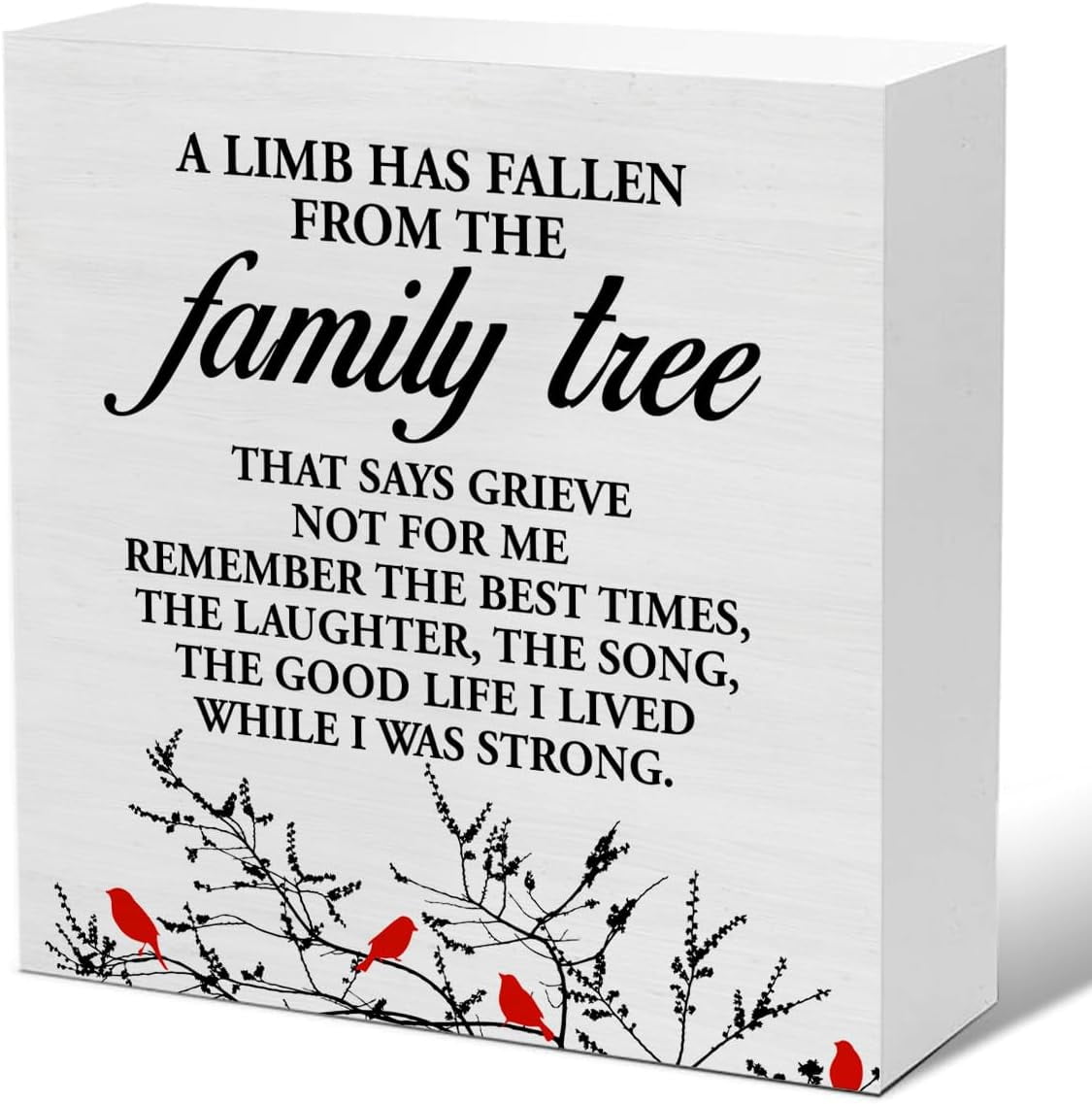 Memorial Decor Sympathy Bereavement Gifts For Loss Of Loved One A Limb ...
