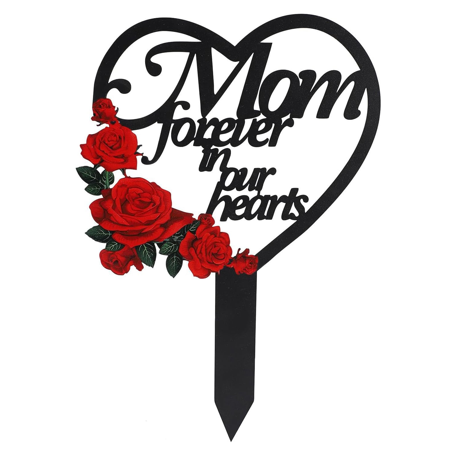 Memorial Garden Markers Heart Memorial Plaque Stake Sharp Tip Design ... Memorial Garden Markers Heart Memorial Plaque Stake Sharp Tip Design ...