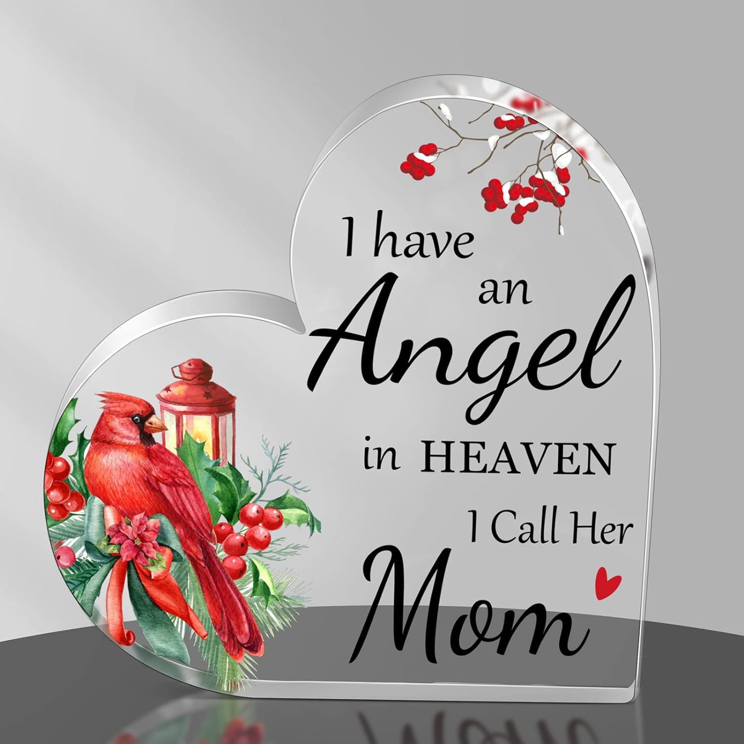 Memorial Gift for Lost of Mom Dad 6 Inches Sympathy Bereavement Acrylic ...