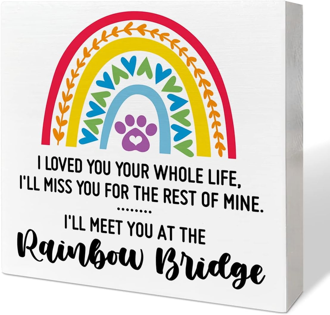 Memorial Gifts for Lose of Dog Cat, Pet Cat Sympathy Gifts Dog ...
