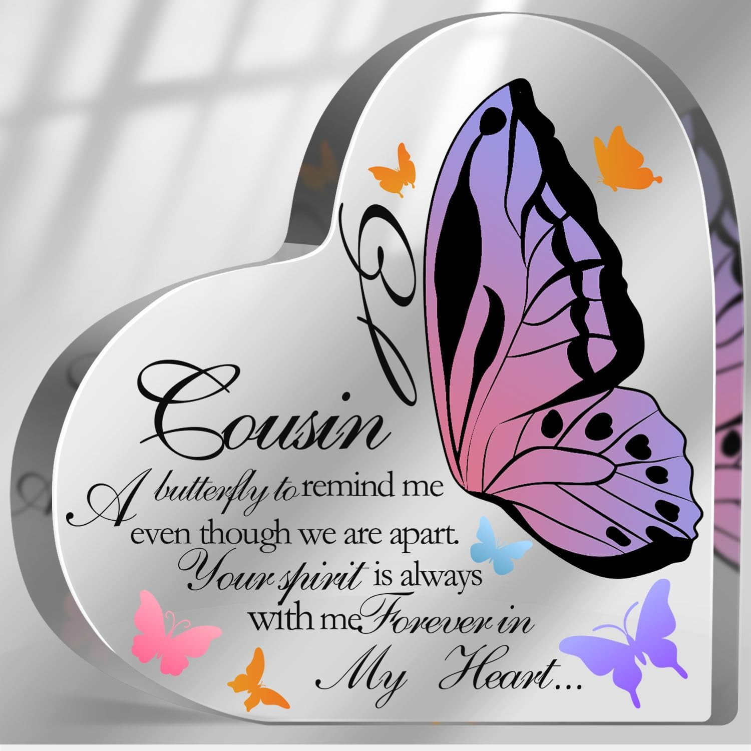 Memorial Gifts for Loss of Cousin Acrylic Keepsake,Loss of Cousin ...