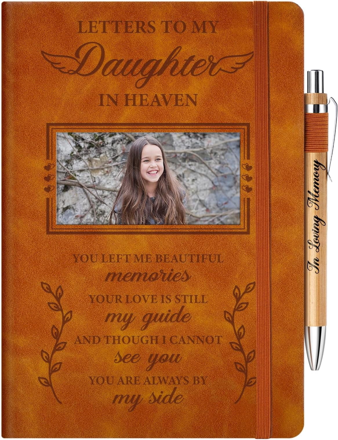 Memorial Gifts For Loss Of Daughter, Grief Journal With Photo Insert ...