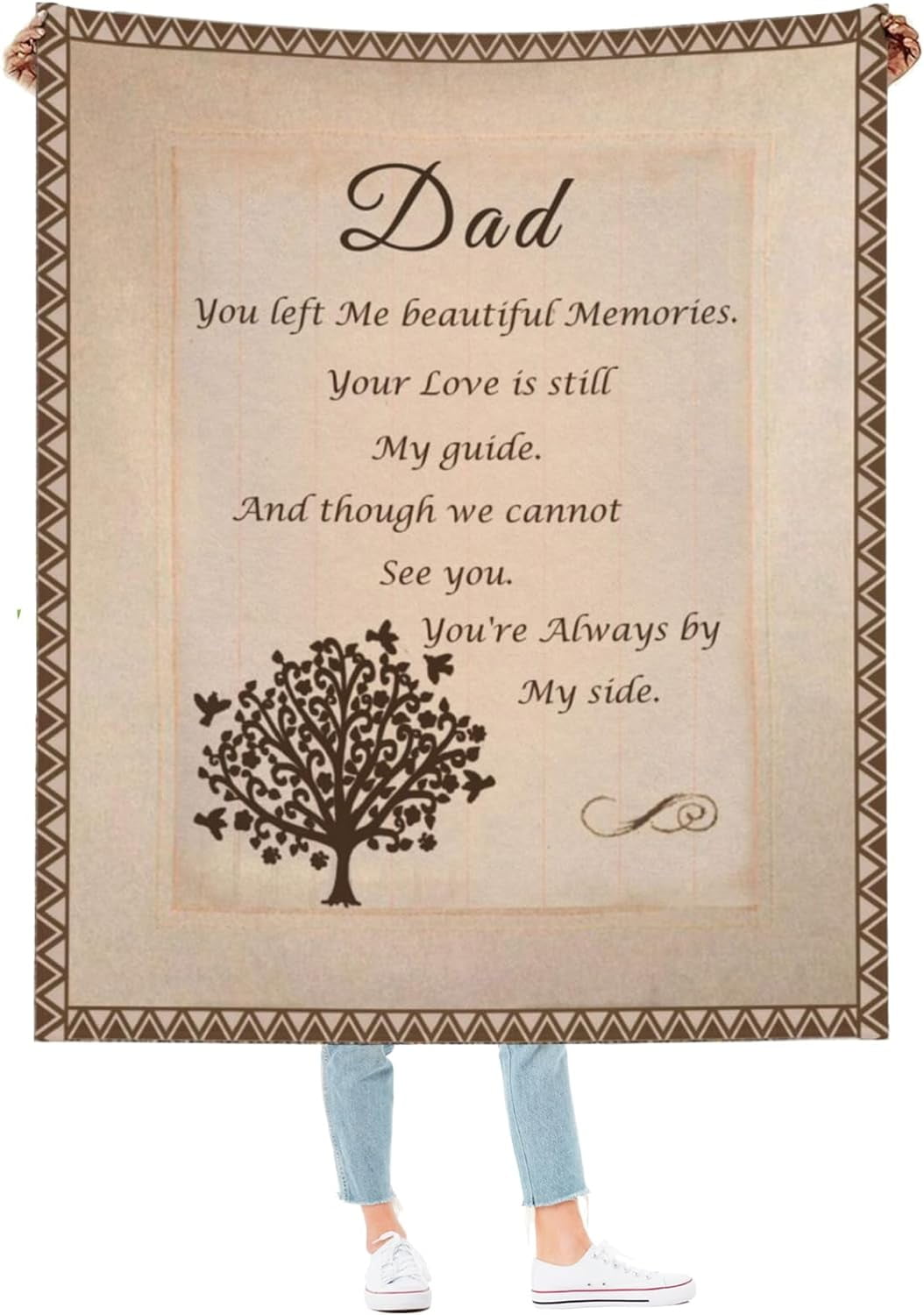 Memorial Gifts for Loss of Father Mother Sympathy Blanket Bereavement ...