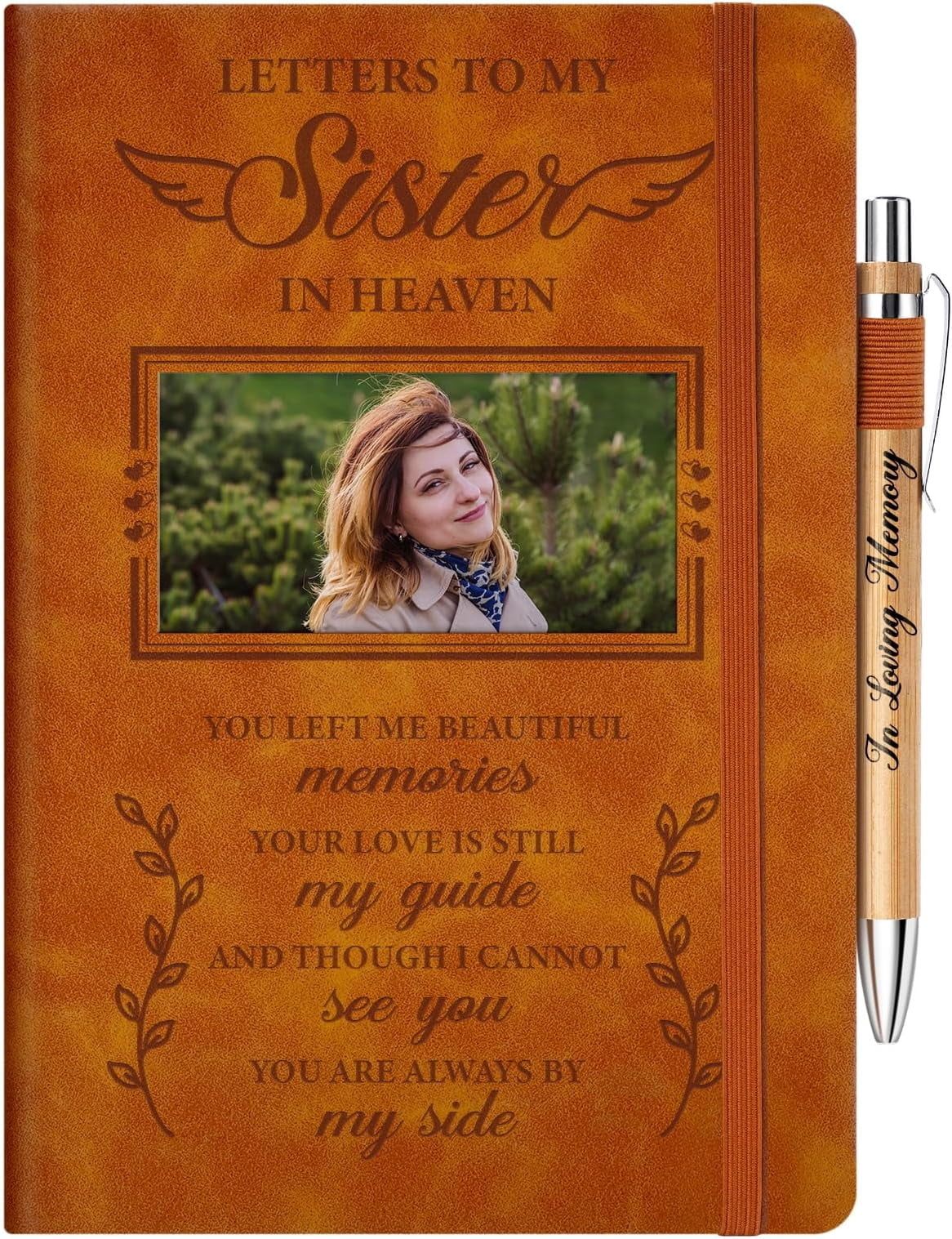 Memorial Gifts For Loss Of Sister, Grief Journal With Photo Insert ...