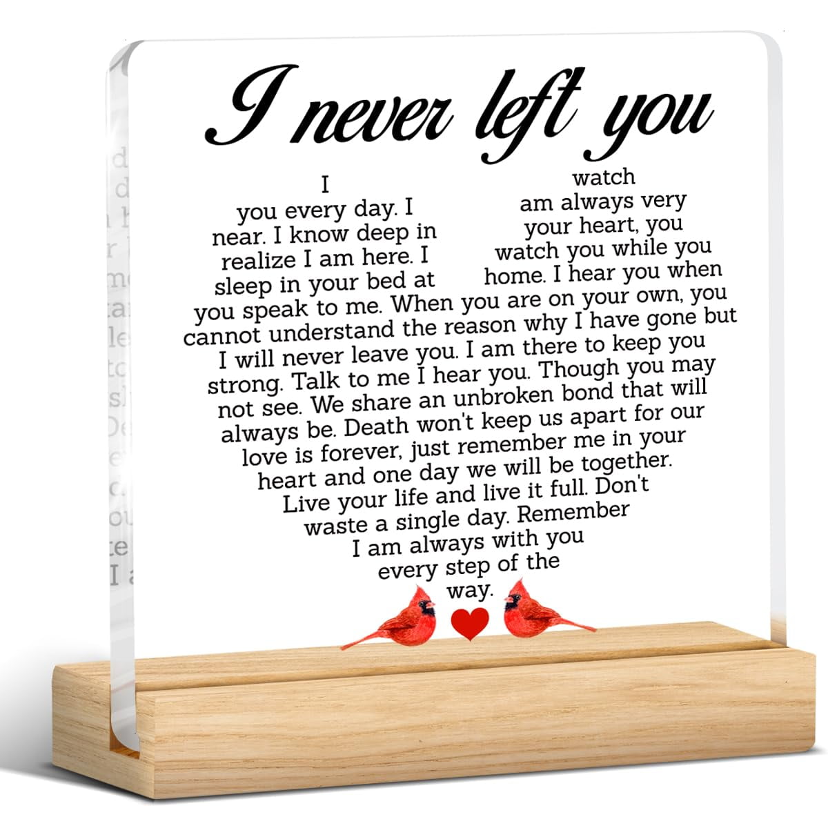 Memorial Gifts Sympathy Gifts OLF24 for Loss of One, I Never Left You ...