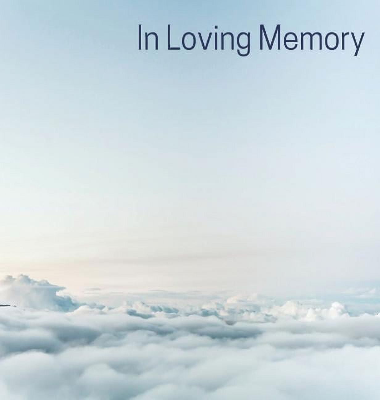 Memorial Guest Book (Hardback cover): Memory book, comments book ...