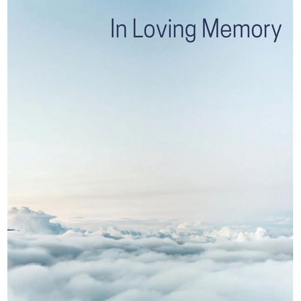 Memorial Guest Book (Hardback cover): Memory book, comments book ...