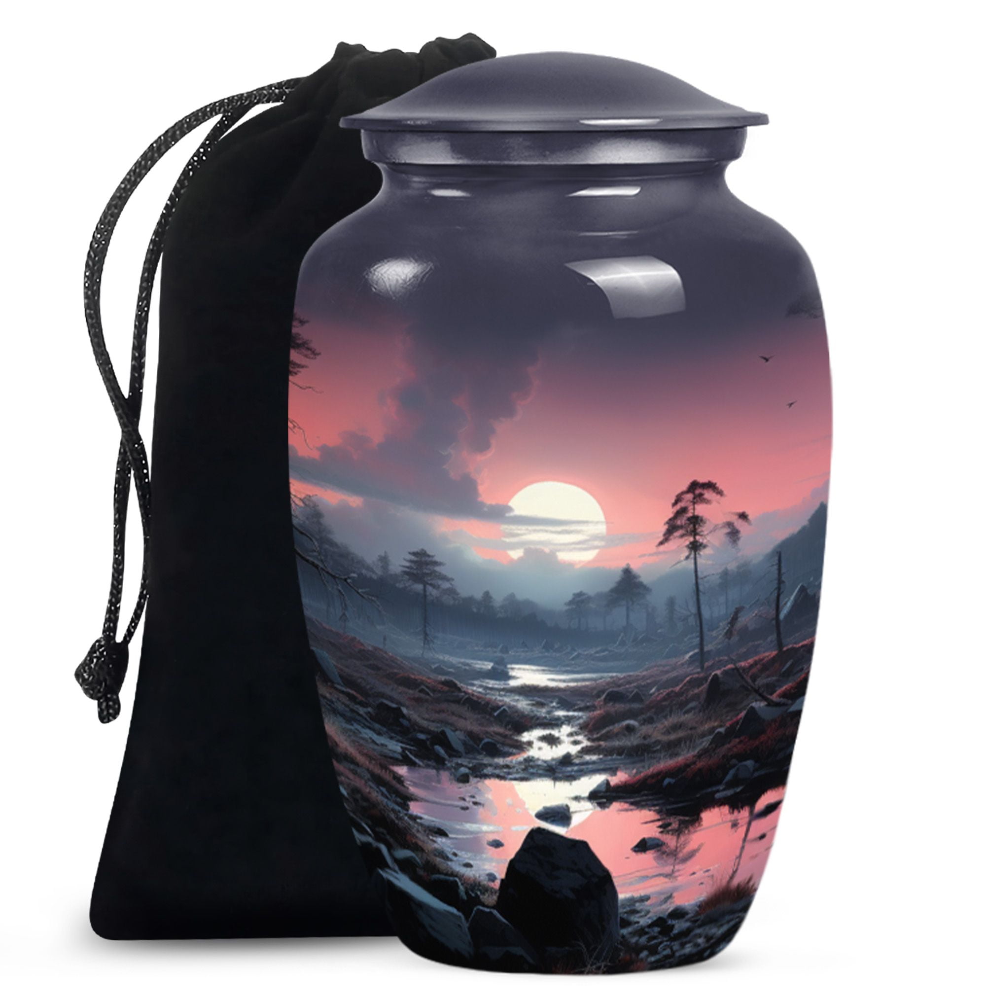 Memorial Large Black Forest Urns For Human Ashes Adult Mother And ...