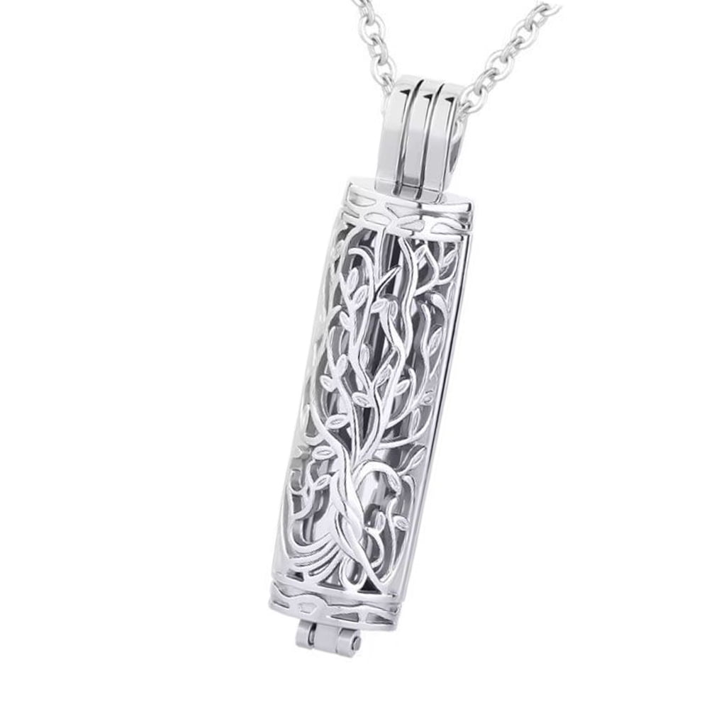 Memorial Necklace Ashes Container Locket Cremation Neck Jewelry for ...