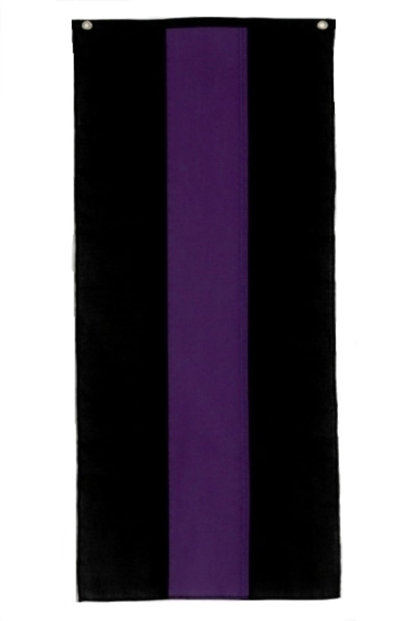 Memorial Nylon Pull Down Banner By Old Glory Bunting. 3 Stripe Black ...