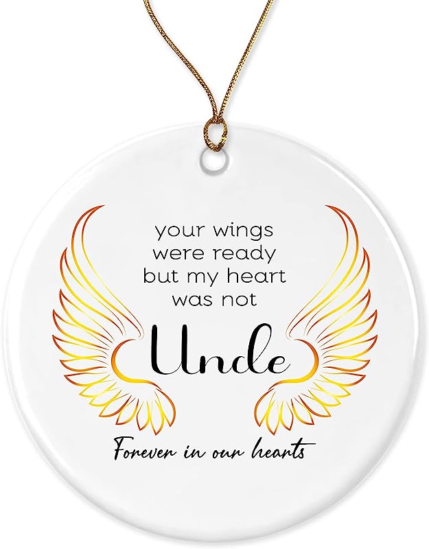 Memorial Ornament for Loss of Uncle, Sympathy Gift for Bereavement ...