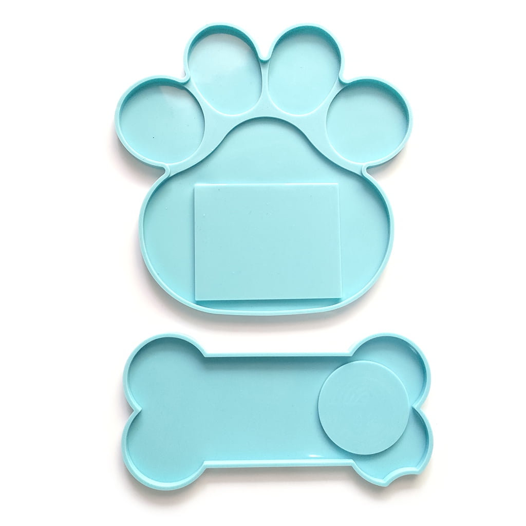 Memorial Pet Tombstone Mold Dog Bone Paw Shape Epoxy Resin Casting ...
