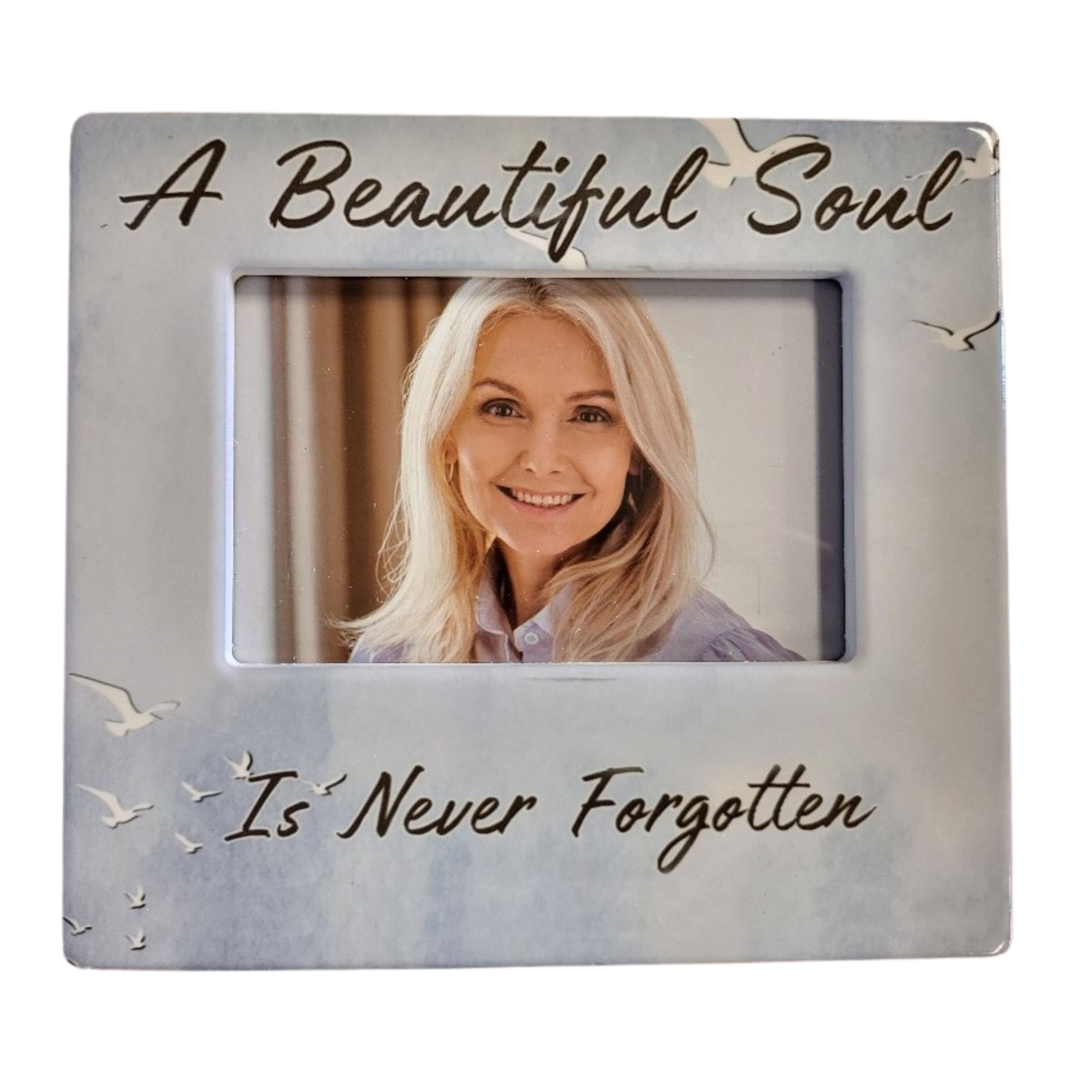 Memorial Photo Frame - A Beautiful Soul is Never Forgotten - 8" x 7.25 ...