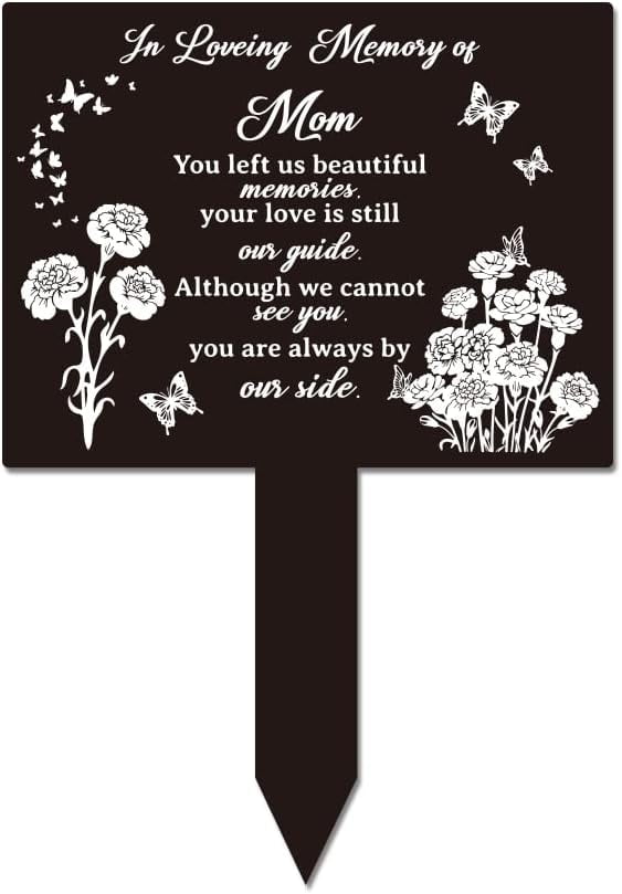 Memorial Remembrance Plaque Stake Acrylic Plaque Memorial Commemoratory ...
