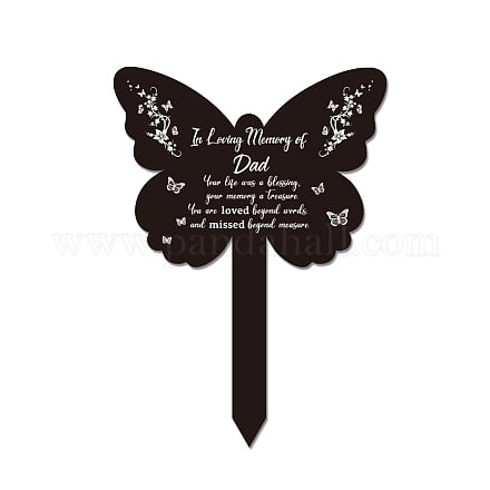 Memorial Remembrance Plaque Stake Acrylic Plaque Memorial Commemoratory ...
