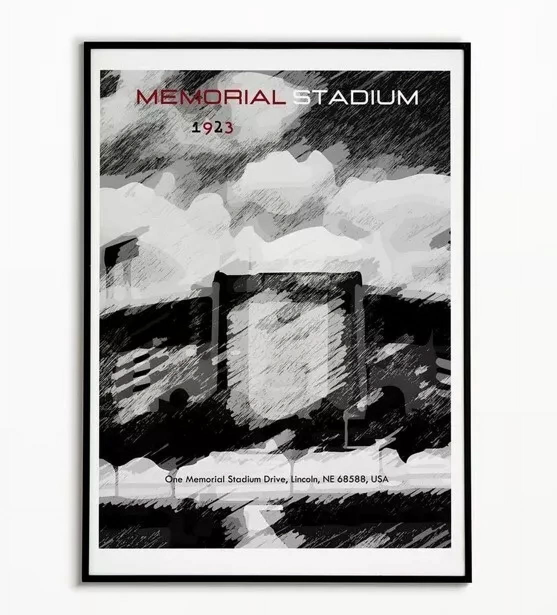 Memorial Stadium Wall Art - Minimalistic Memorial Stadium Poster NO ...