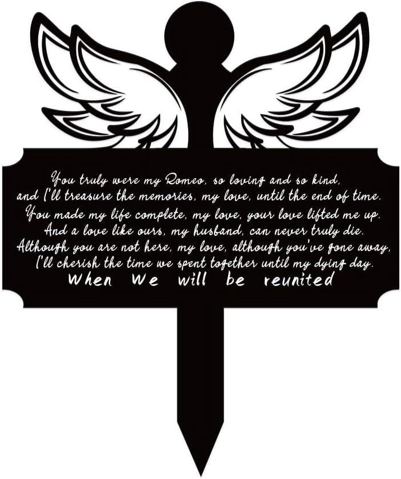 Memorial Stakes Plaque Grave Cemetery Decorations Remembrance Grave ...