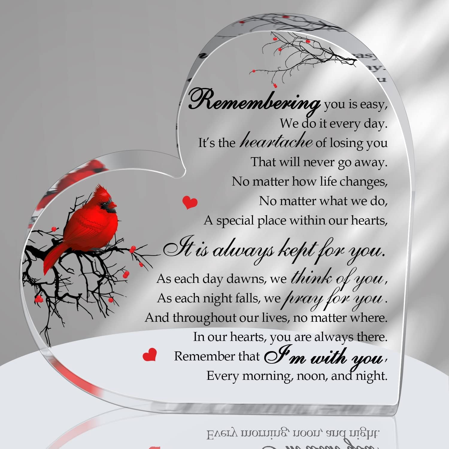 Memorial Sympathy Gifts,Funeral Condolences Grief Cardinal Gift,Loss ...