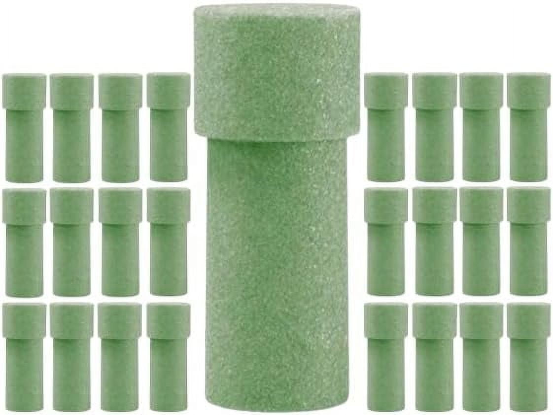Memorial Vase Foam Insert 3.4 Inch x 8 Inch Green Foam Course Pore Dry ...