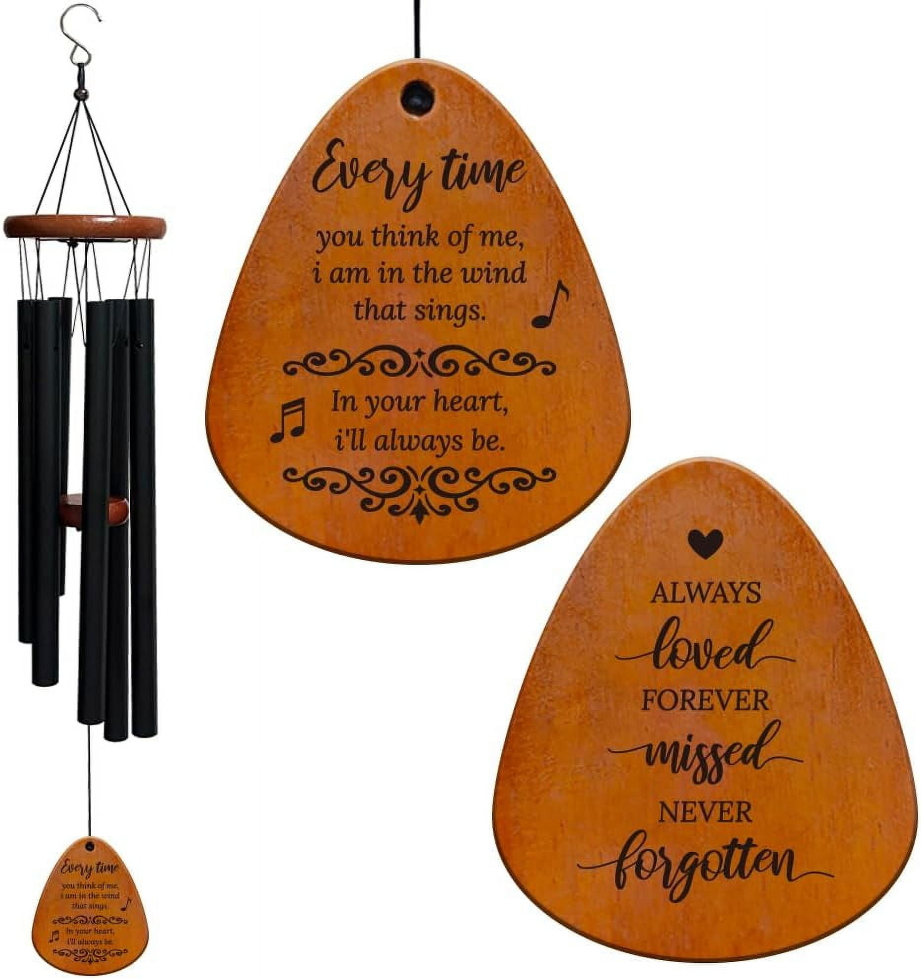 Memorial Wind Chimes Commemorative Word Theme Wind Chimes Sympathy Wind ...