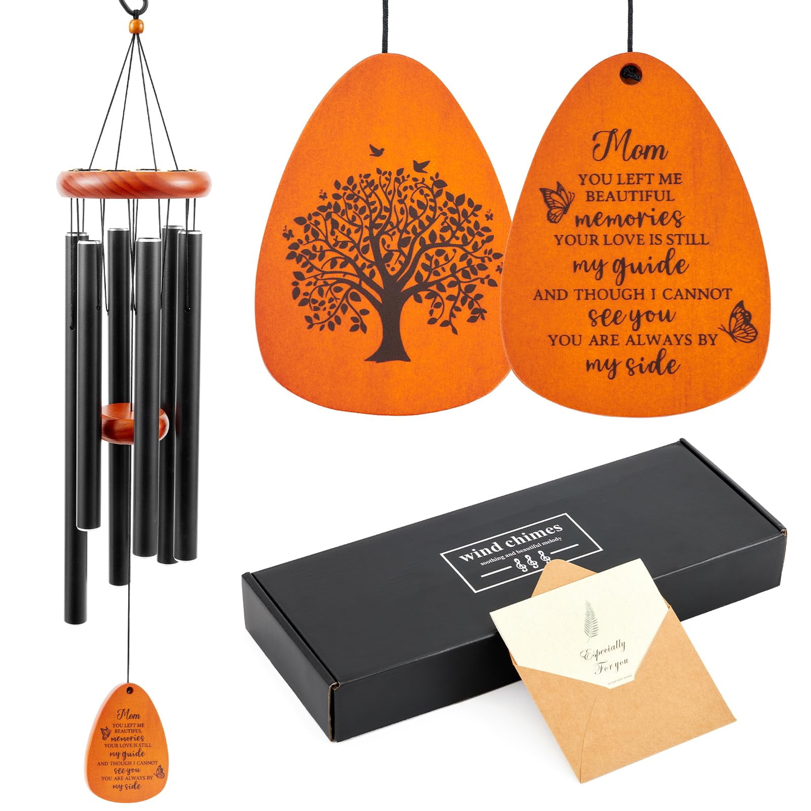 Memorial Wind Chimes Sympathy Gifts For Loss Of Mom 32'' Mother ...