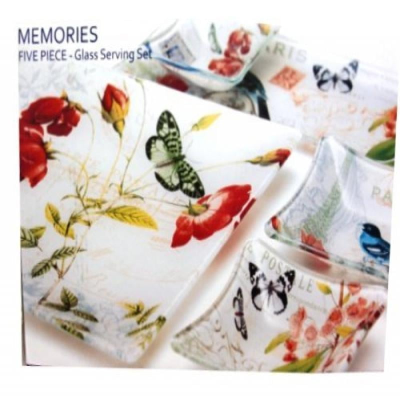 Memories: 5PC - Glass Serving Set - Walmart.com