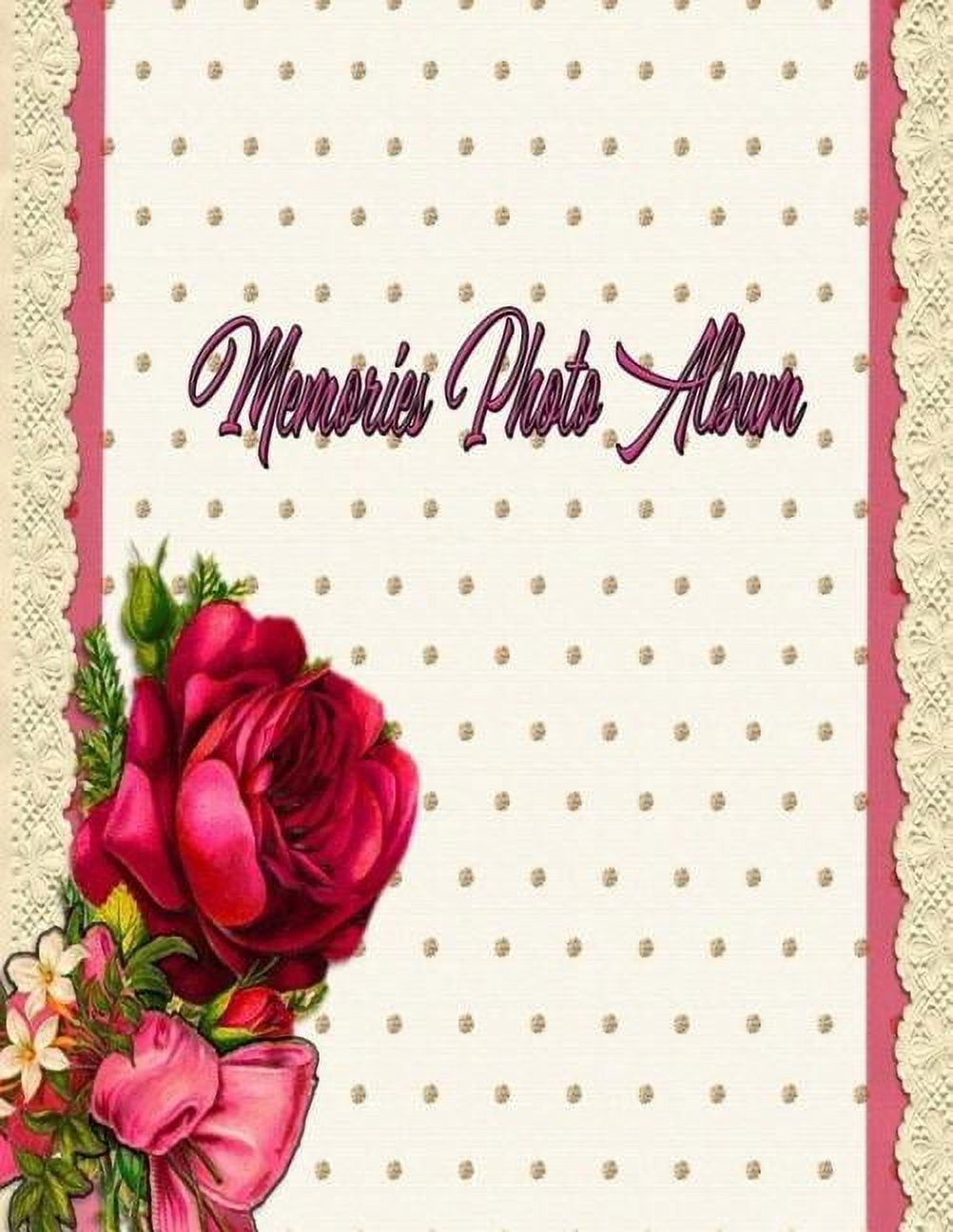 Memories Photo Album : 3D Floral Cover with Faux Texture Lace, Photo ...