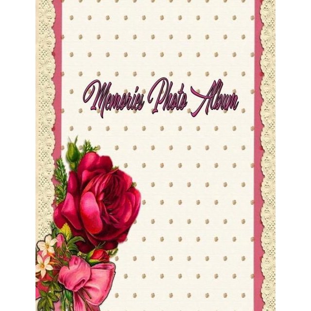 Memories Photo Album : 3D Floral Cover with Faux Texture Lace, Photo ...