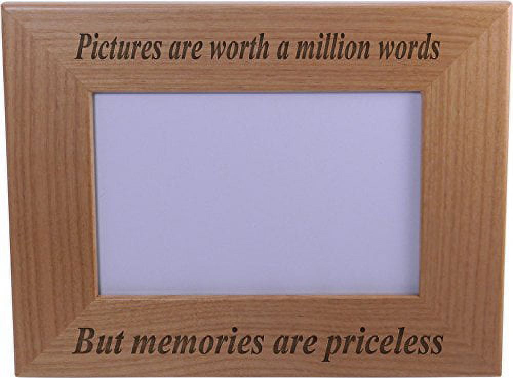 Memories Are Priceless - Wood Picture Frame Holds 4x6 Inch Photo ...