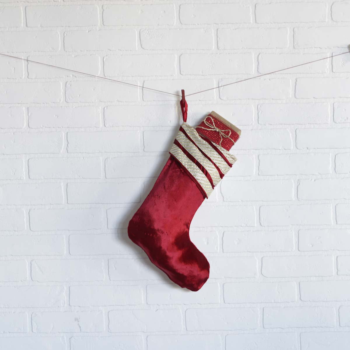 Vikakiooze Knitted Christmas Stocking Gift Bag Christmas Decorating ...