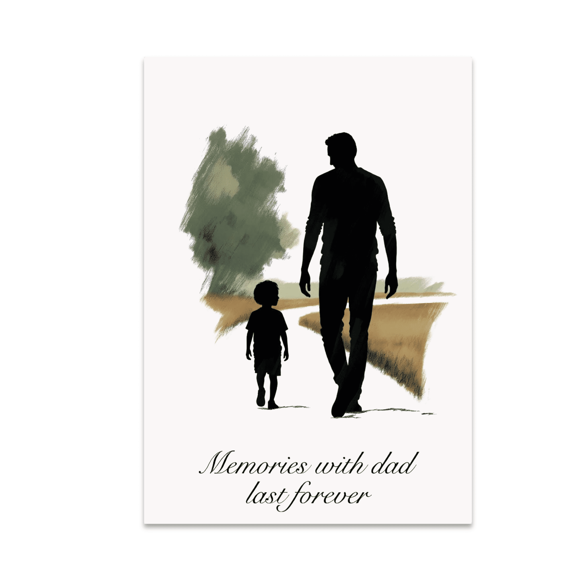 Memories with Dad Last Forever - Family Room Decor - 13x19 Poster Print ...