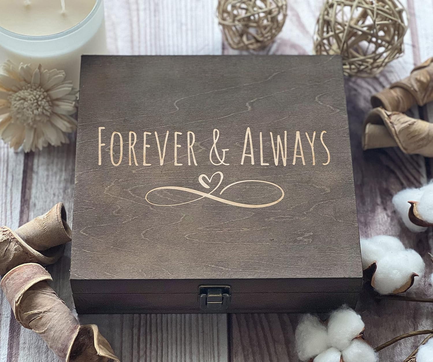 Memory Box, Wooden Box, Keepsake Box, Wedding Gift Ideas, Couples Gift ...