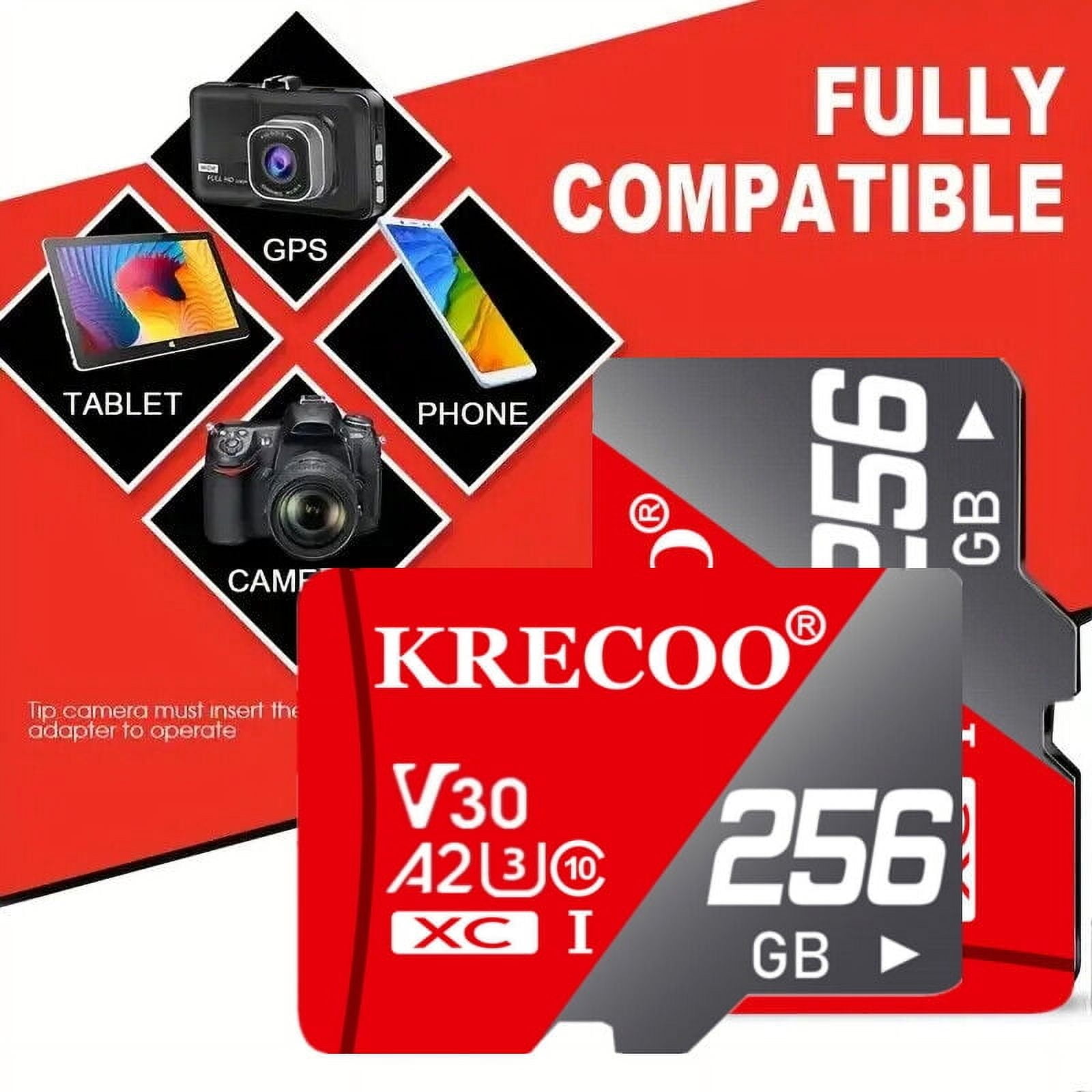 Memory Card 256GB Mini SD Card SDXC SDHC Class 10 TF Flash Card ...