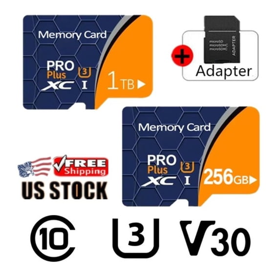 Memory Card For Micro SD Card 32GB 64GB 128GB 256GB High Speed Class 10 ...