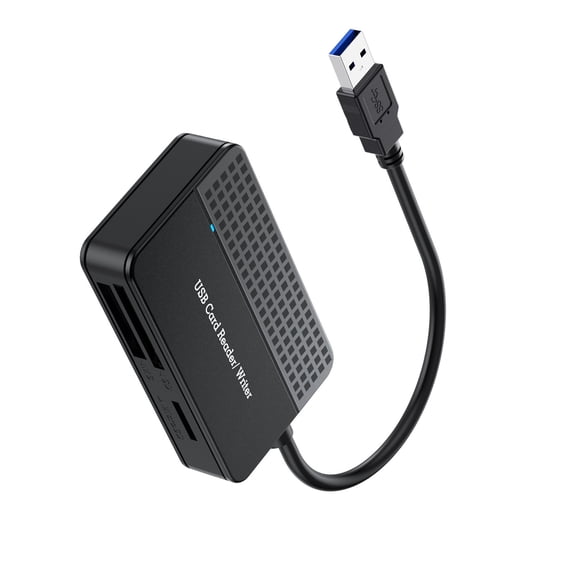 Memory Card Reader 4-in-1 Hub USB 3.0 with 5Gbps Transfer Speed for 9 ...