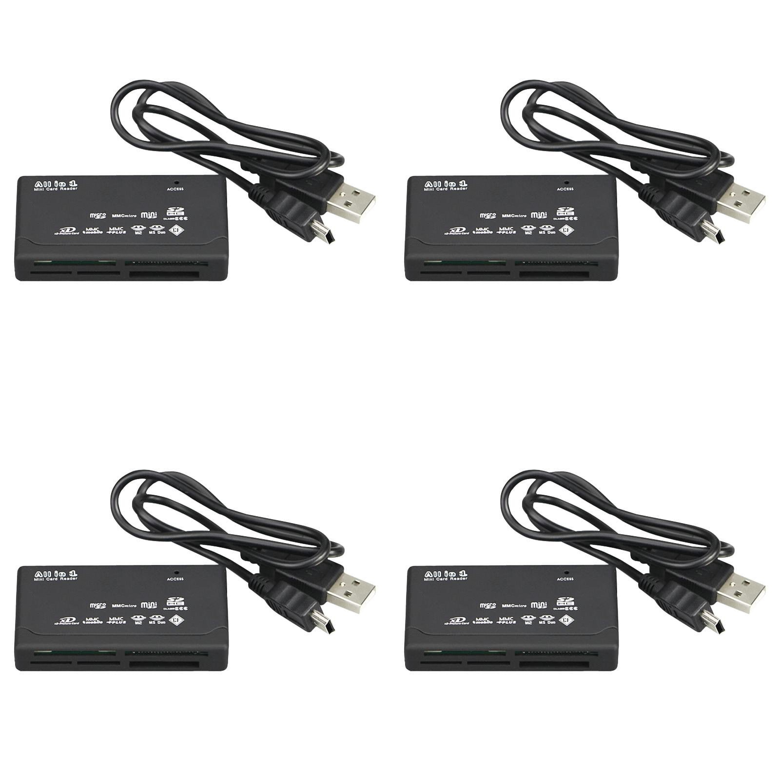 Memory Card Reader Mini 26 IN 1 USB 2.0 High Speed For Flash Drive ...