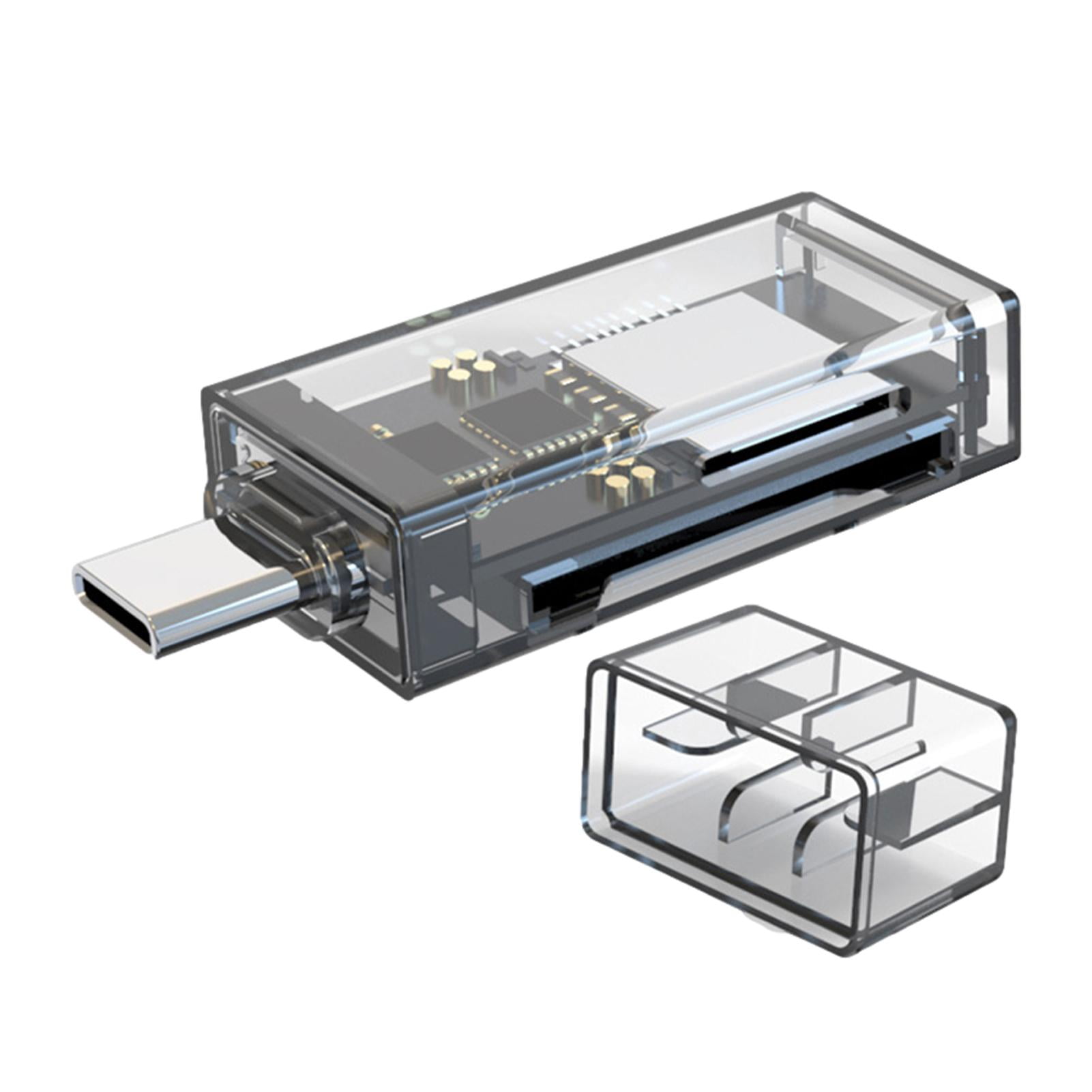 Memory Card Reader, Transparent Mecha Style USB 3 0 OTG Card Reader for ...