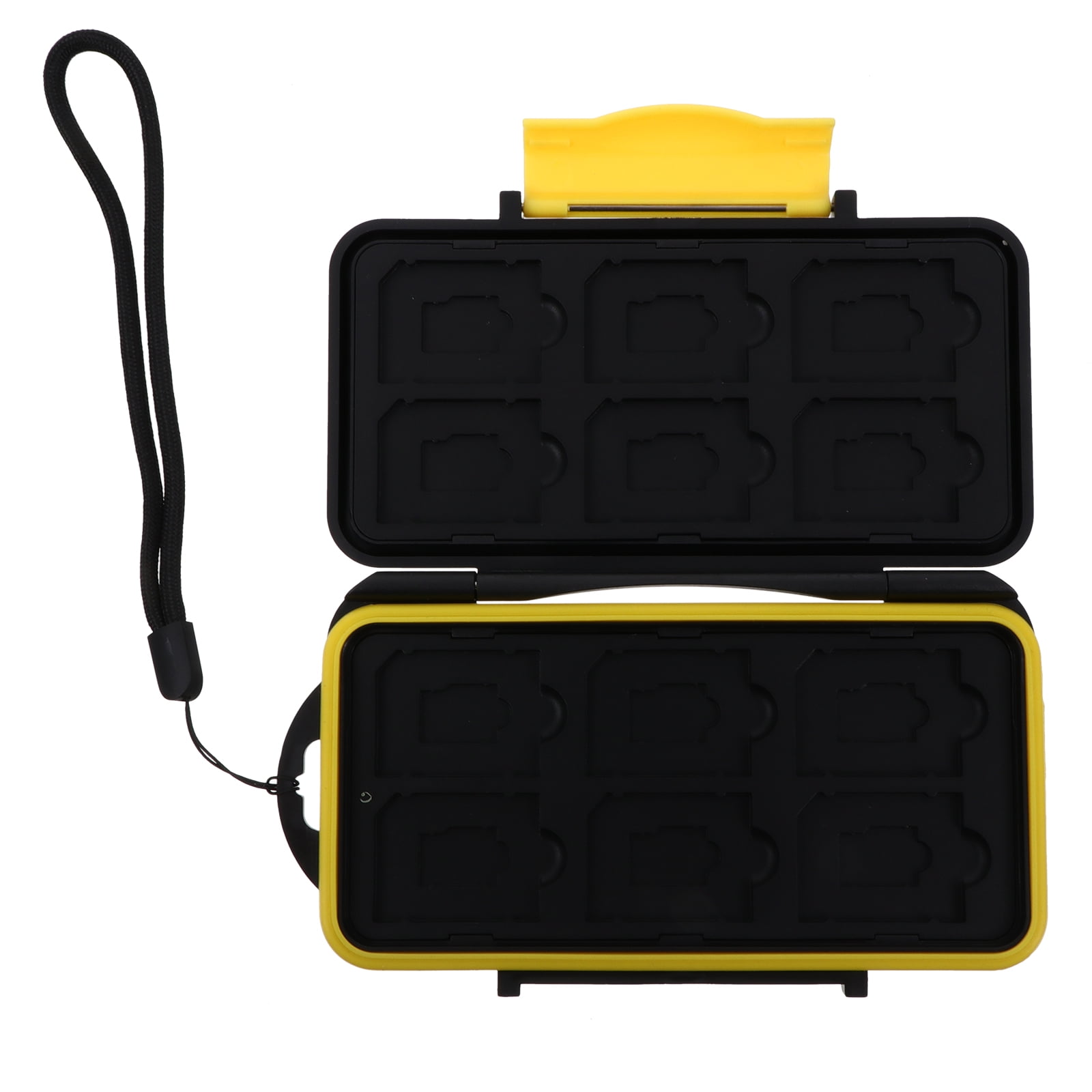 Memory Card Storage Box Waterproof Cards for Cameras Yellow - Walmart.com