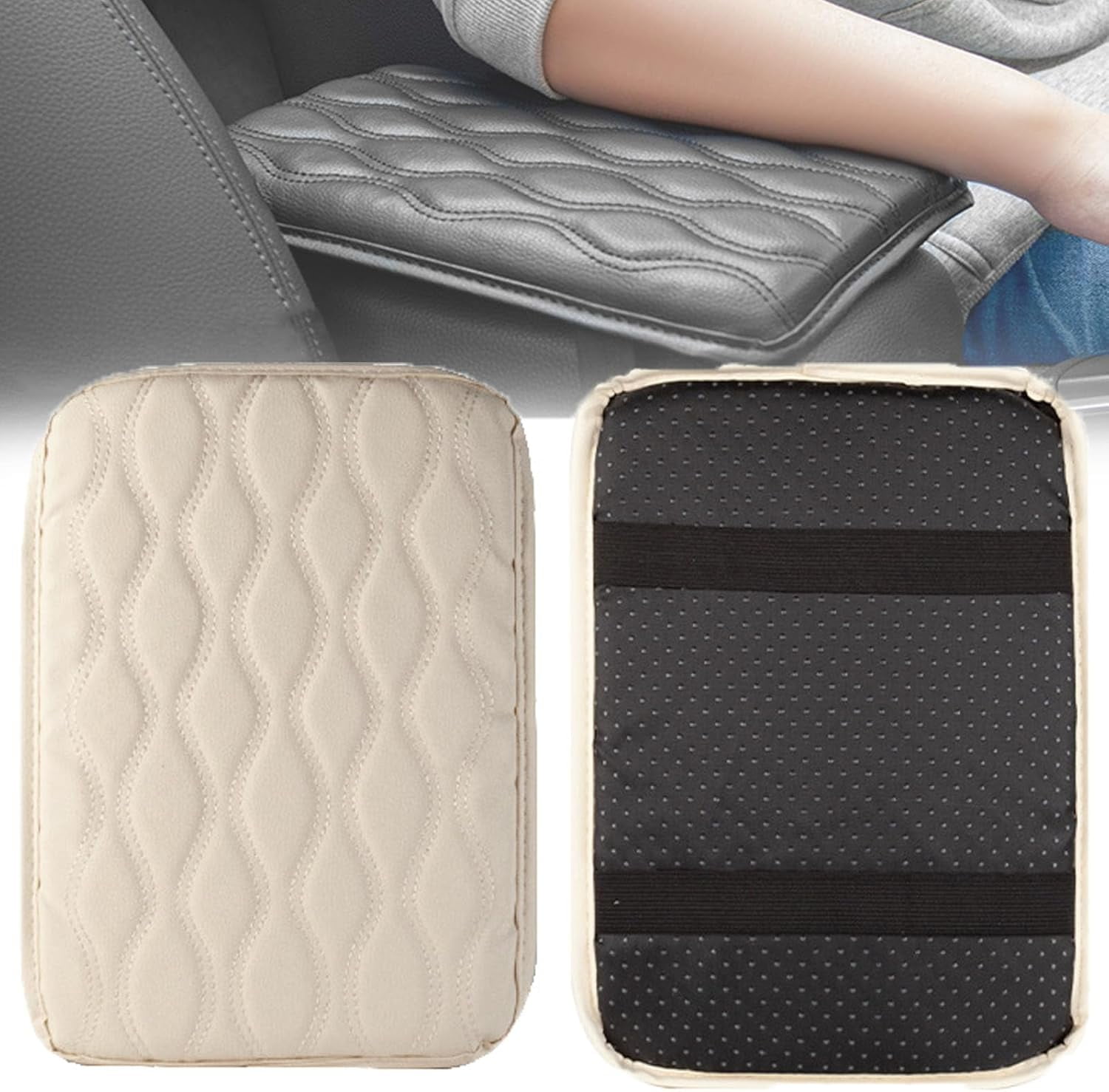Memory Cotton Car Armrest Box Pad, Car Center Console Cover, Arm Rest ...