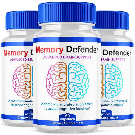 Memory Defender Brain Support Supplement Capsules Advanced Formula ...