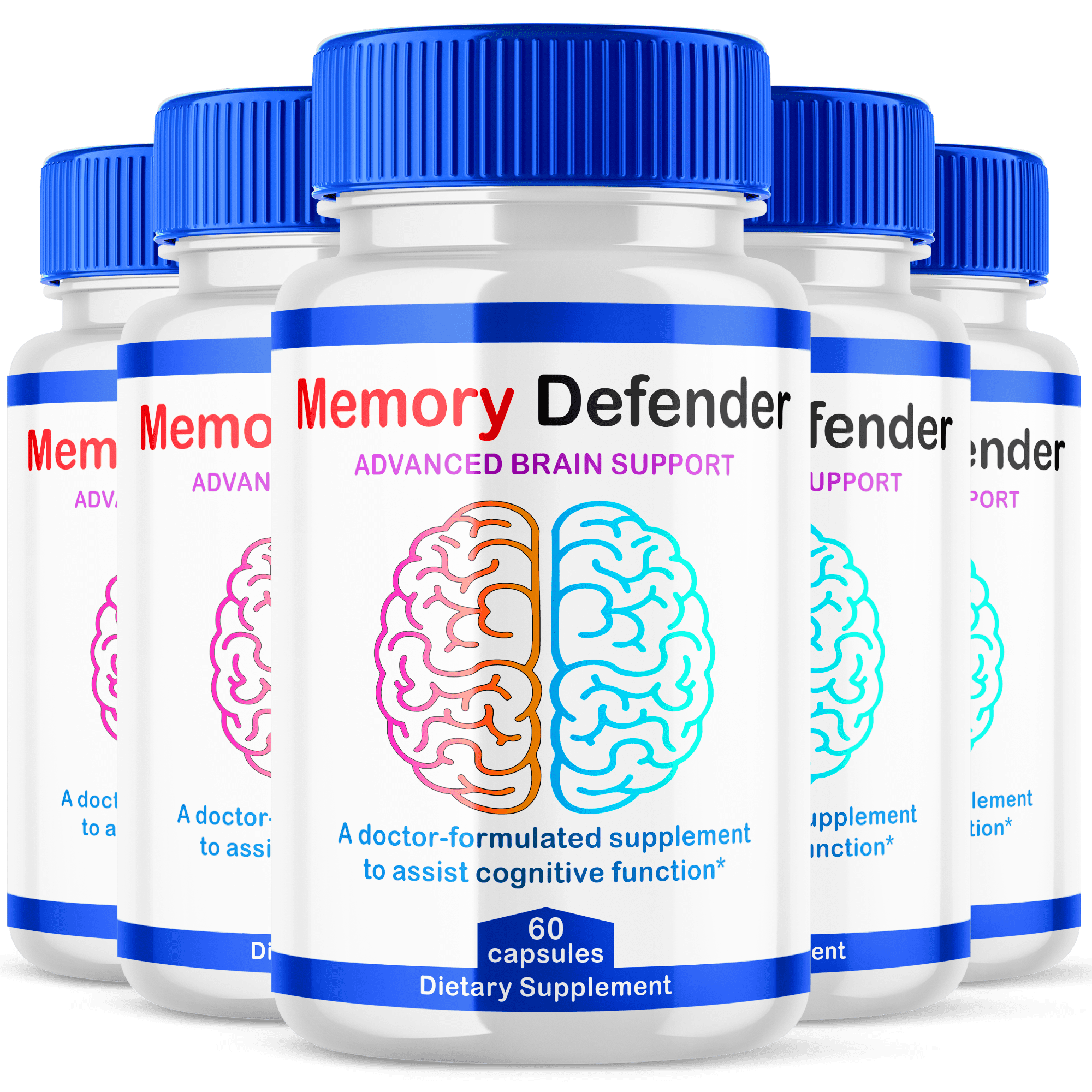 Memory Defender Brain Support Supplement Capsules Advanced Formula ...